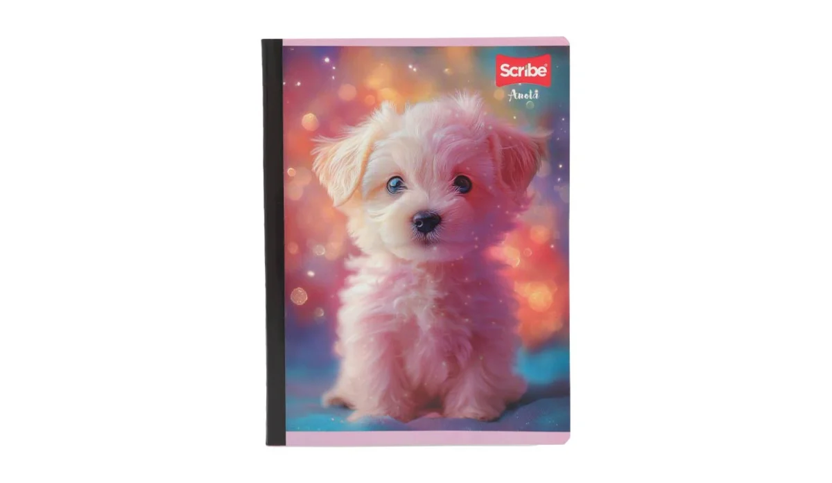 cuaderno scribe cosido 100 hojas tapa perro