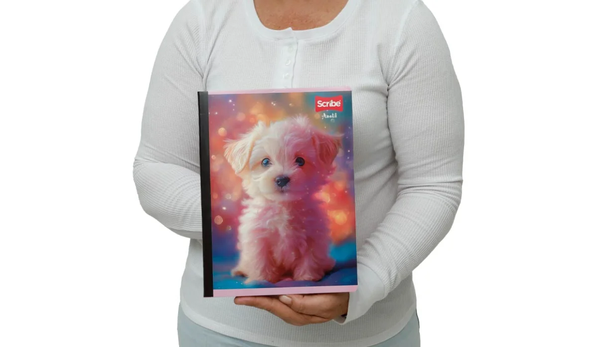 cuaderno scribe cosido 100 hojas tapa perro